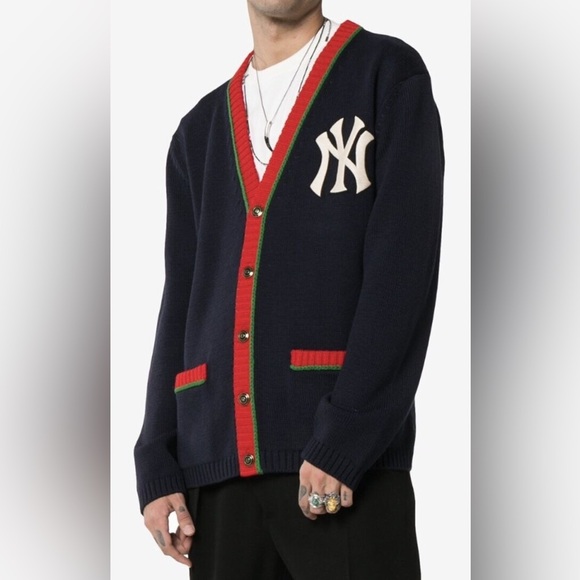 Gucci | Jackets & Coats | Gucci Ny Yankees Sweater | Poshmark